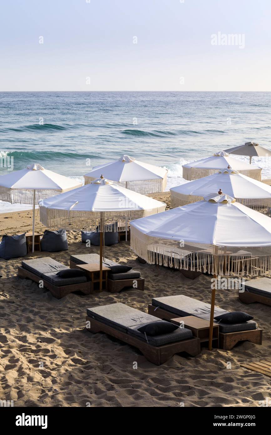 Rethymnon crete beach hi-res stock photography and images - Alamy