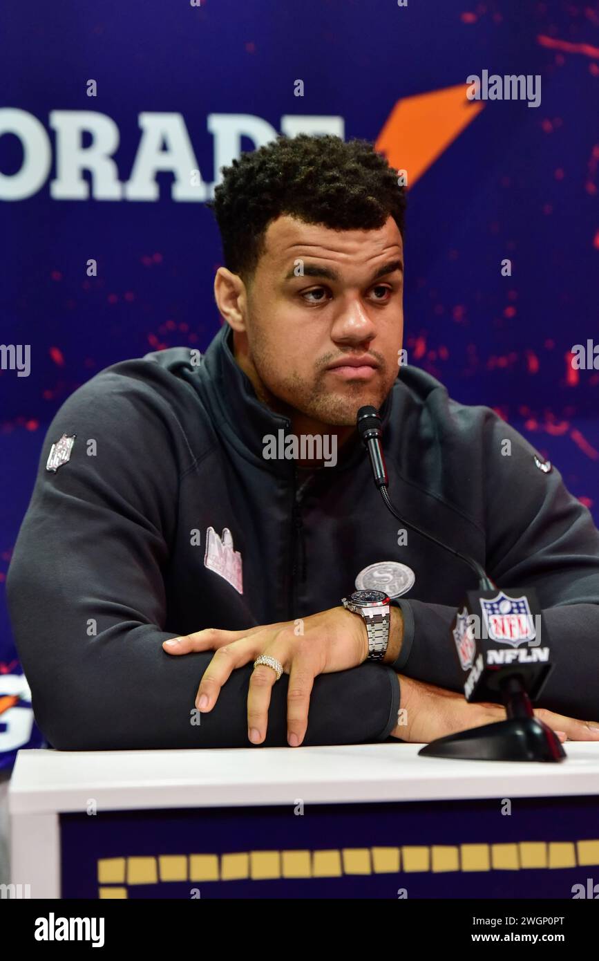 Las Vegas, Nevada, USA, February 5, 2024 - Arik Armstead Defensive ...