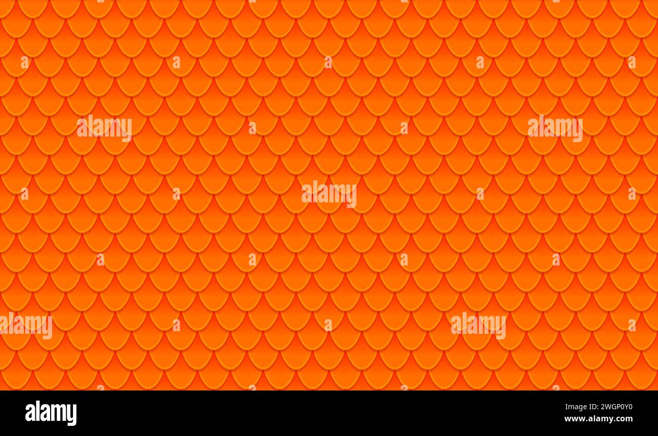 Dragon scale seamless pattern. Orange Seamless texture background Stock ...