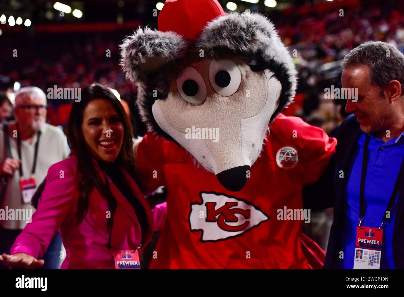 Las Vegas, Nevada, USA, February 5, 2024 - The Kansas City Chiefs Wolf ...