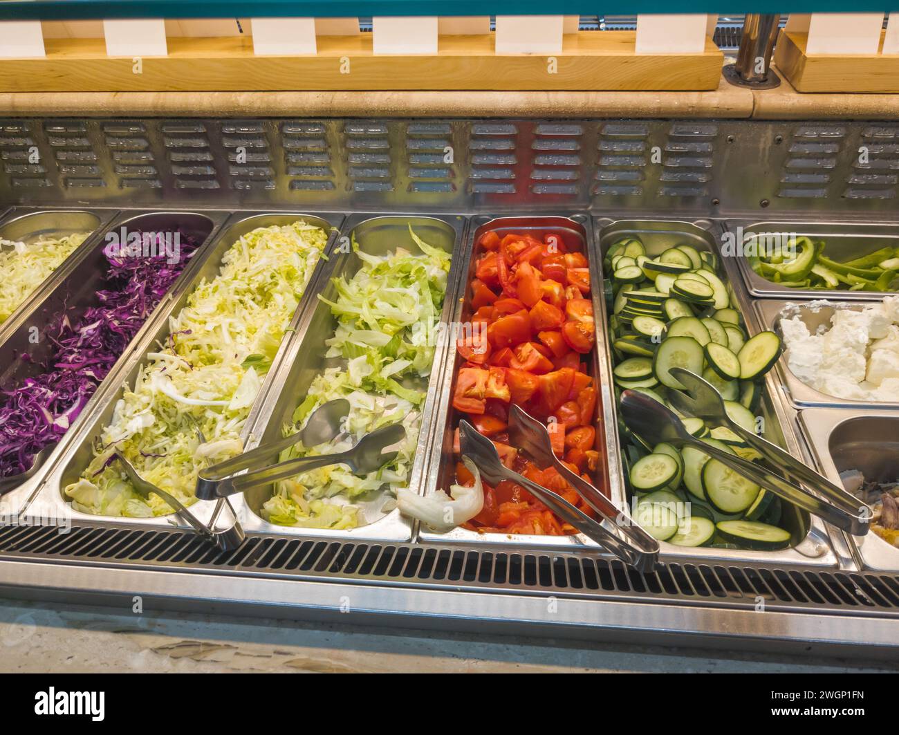 salad selection at deli shop Stock Photo - Alamy