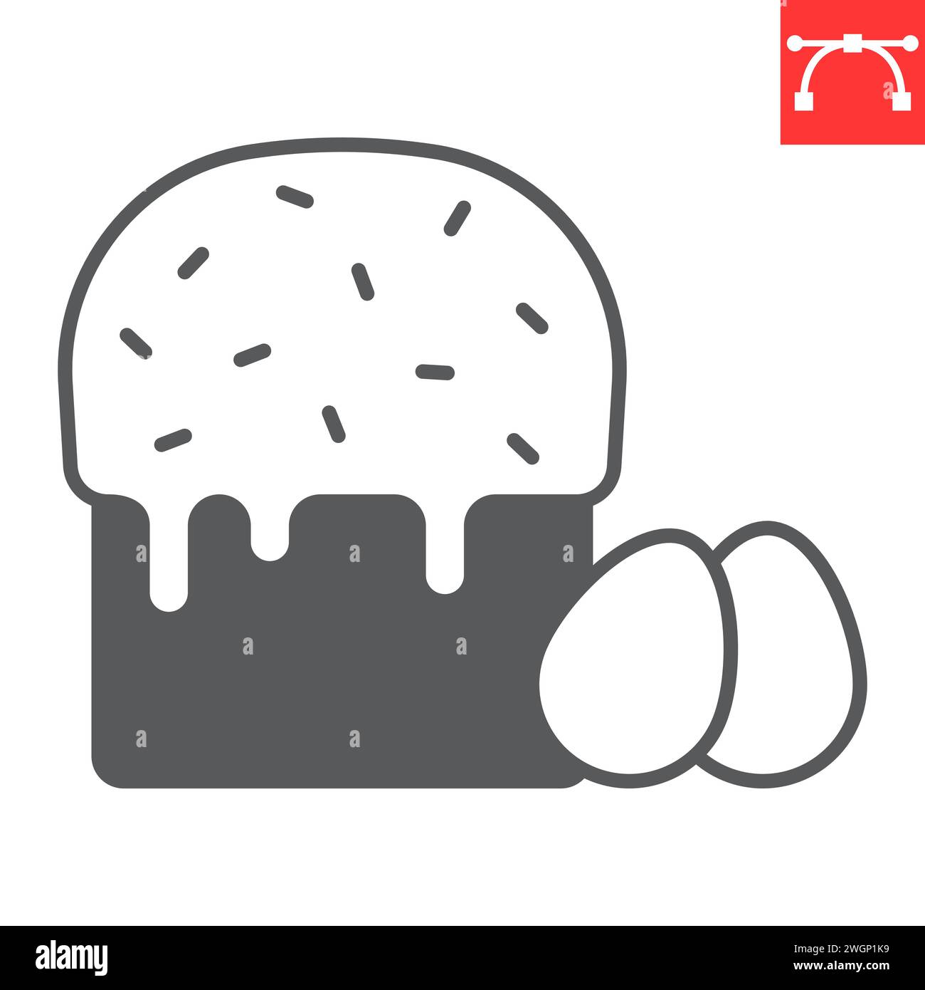 Panettone vector vectors hi-res stock photography and images - Alamy