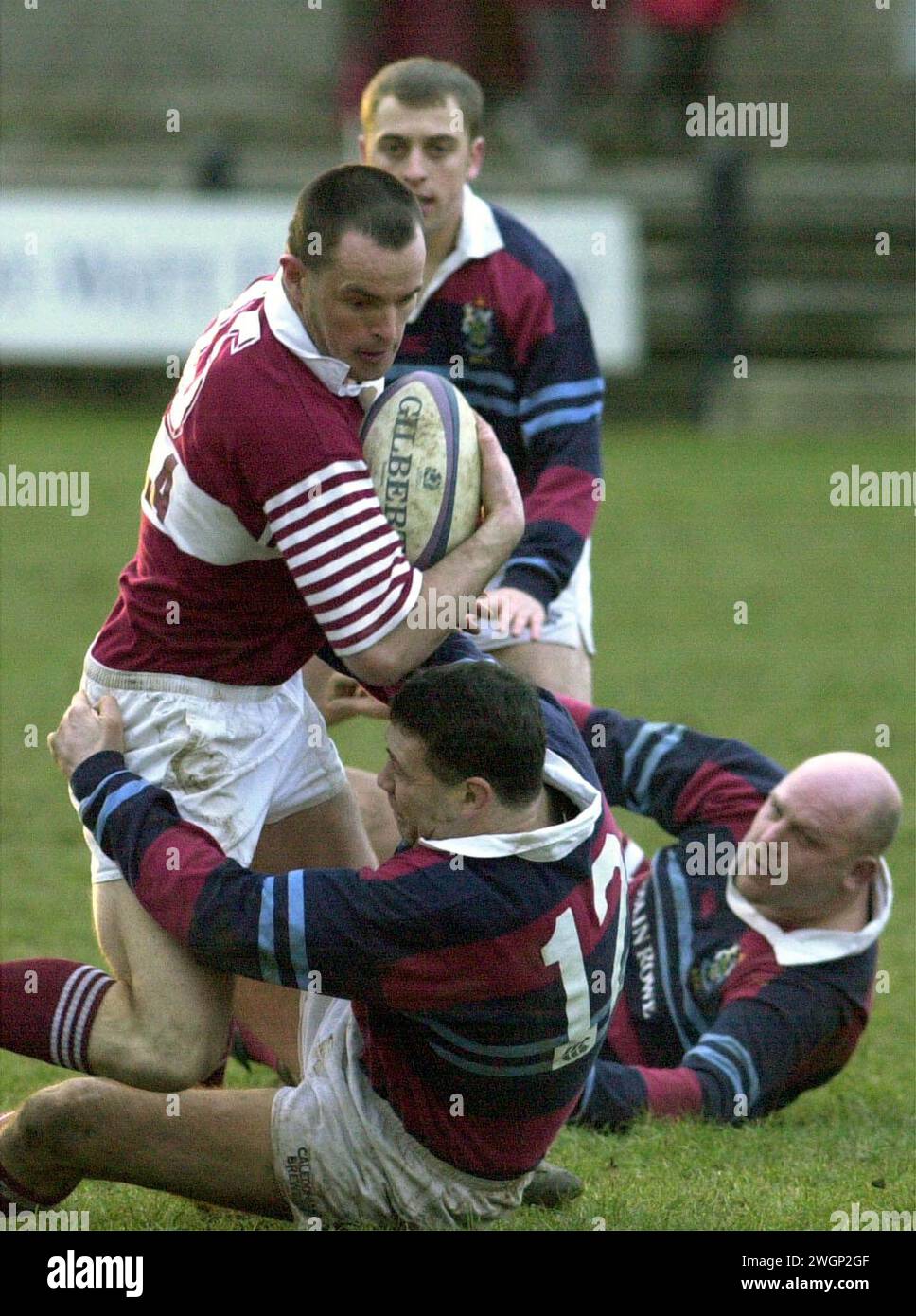 GALA V WATSONIANS, NETHERDALE. 22/1/00. Watsonian's Scott Hastings ...