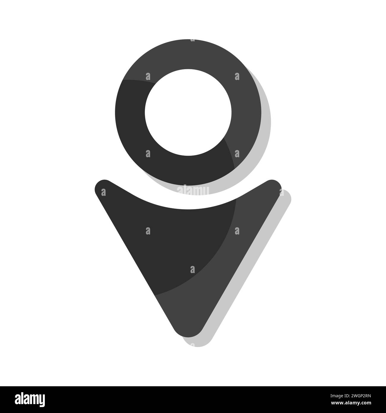 Location label vector. Pin on the map. Geolocation sign vector set of ...