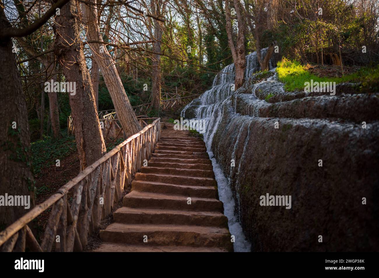 Monasterio de Piedra Natural Park, located around the Monasterio de ...