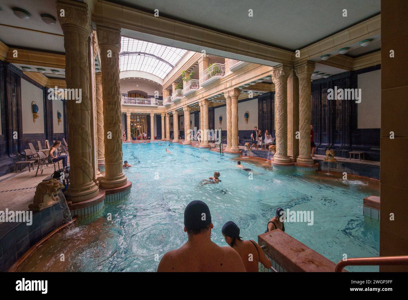 Gellert Thermal Baths in Budapest, Hungary Stock Photo - Alamy