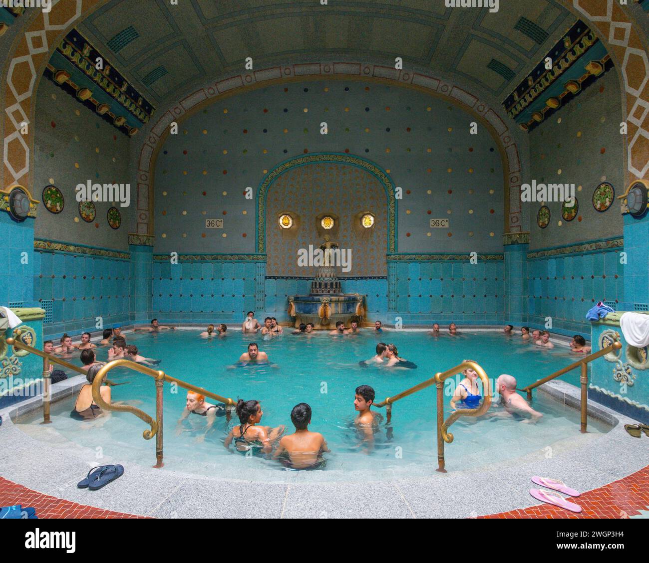 Gellert Thermal Baths in Budapest, Hungary Stock Photo - Alamy