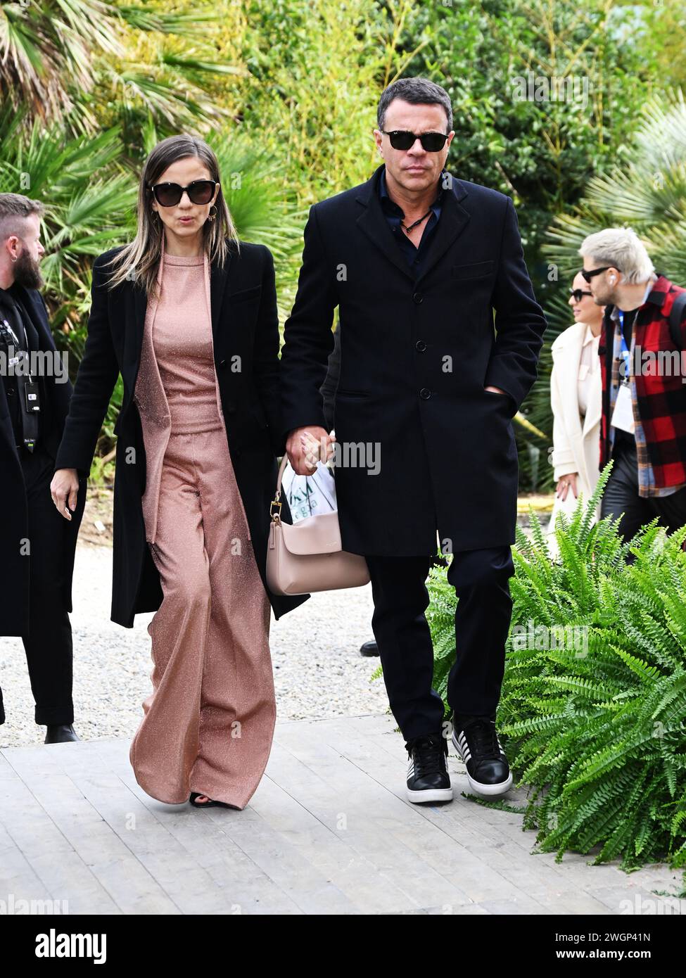 Sanremo, 74th Italian Song Festival, arrivals at Villa Nobel - In the ...