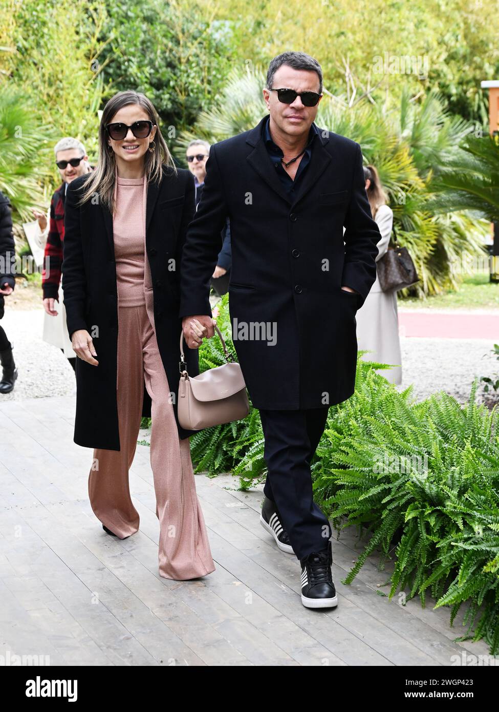 Sanremo, 74th Italian Song Festival, arrivals at Villa Nobel - In the ...