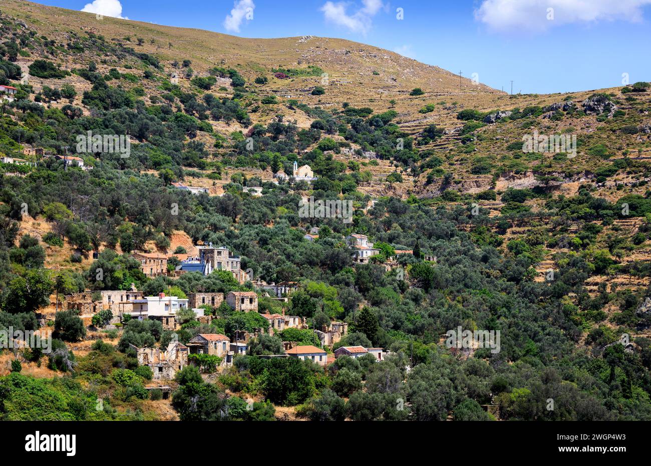 Western Crete Landscape Stock Photo - Alamy