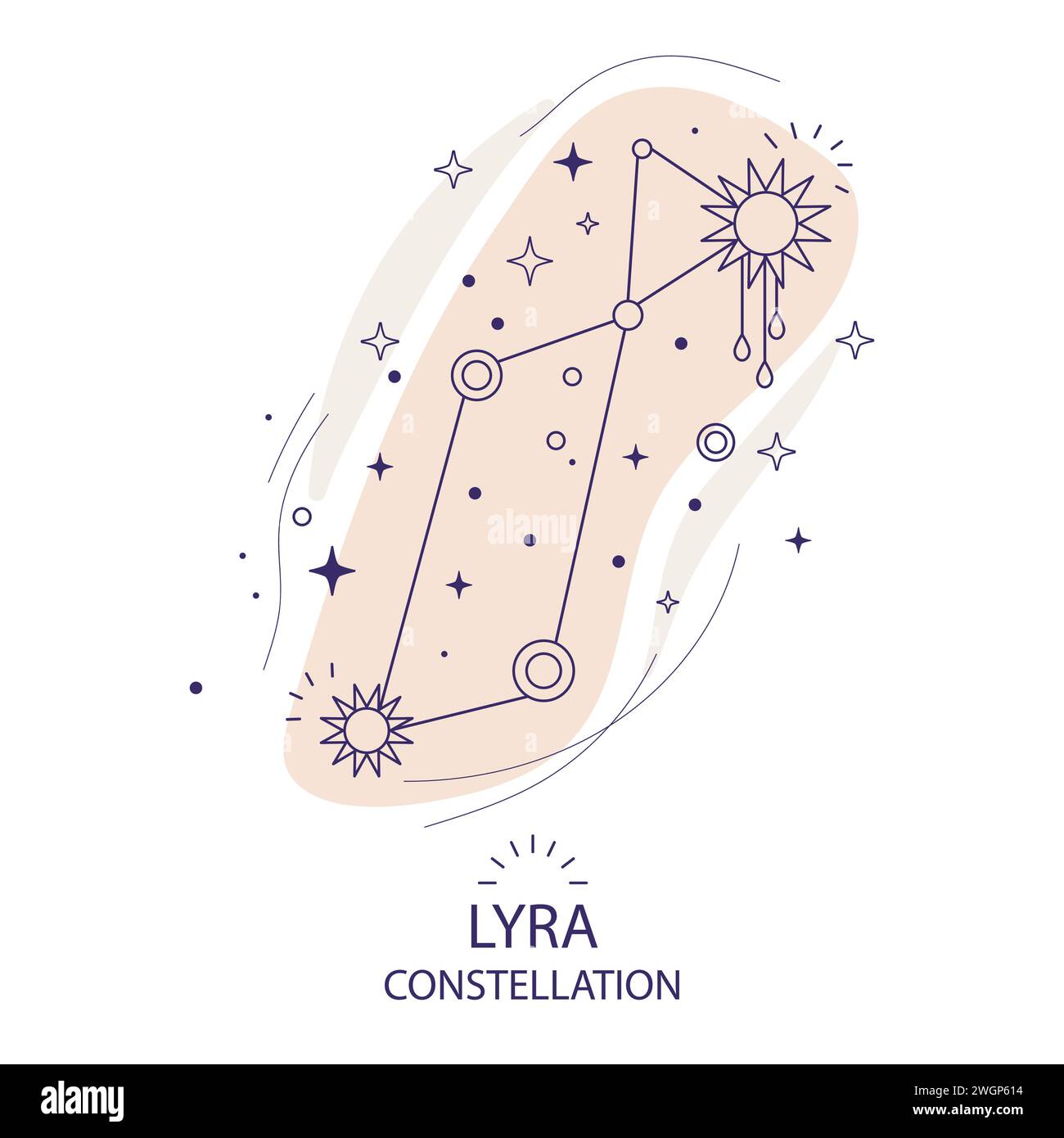 Lyra constellation Stock Vector Images - Alamy
