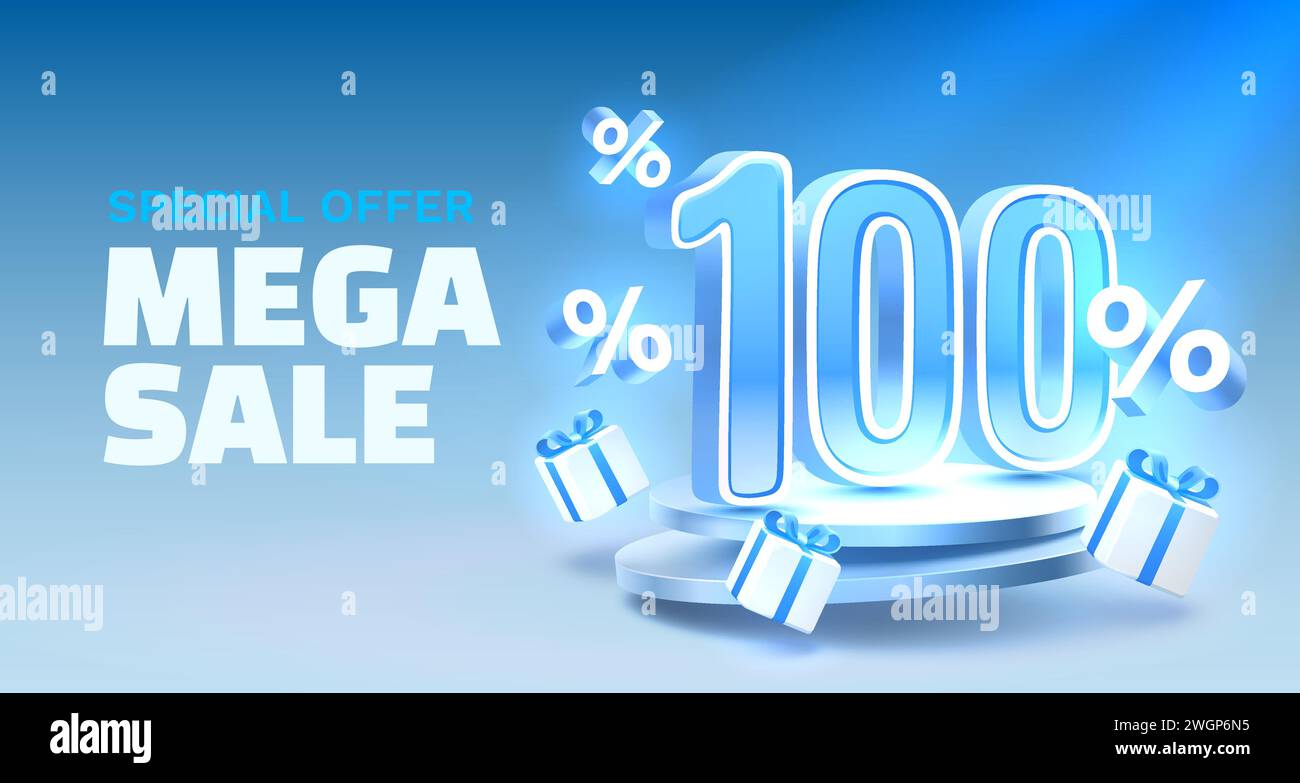 100 off sale banner sign board hi-res stock photography and images - Alamy
