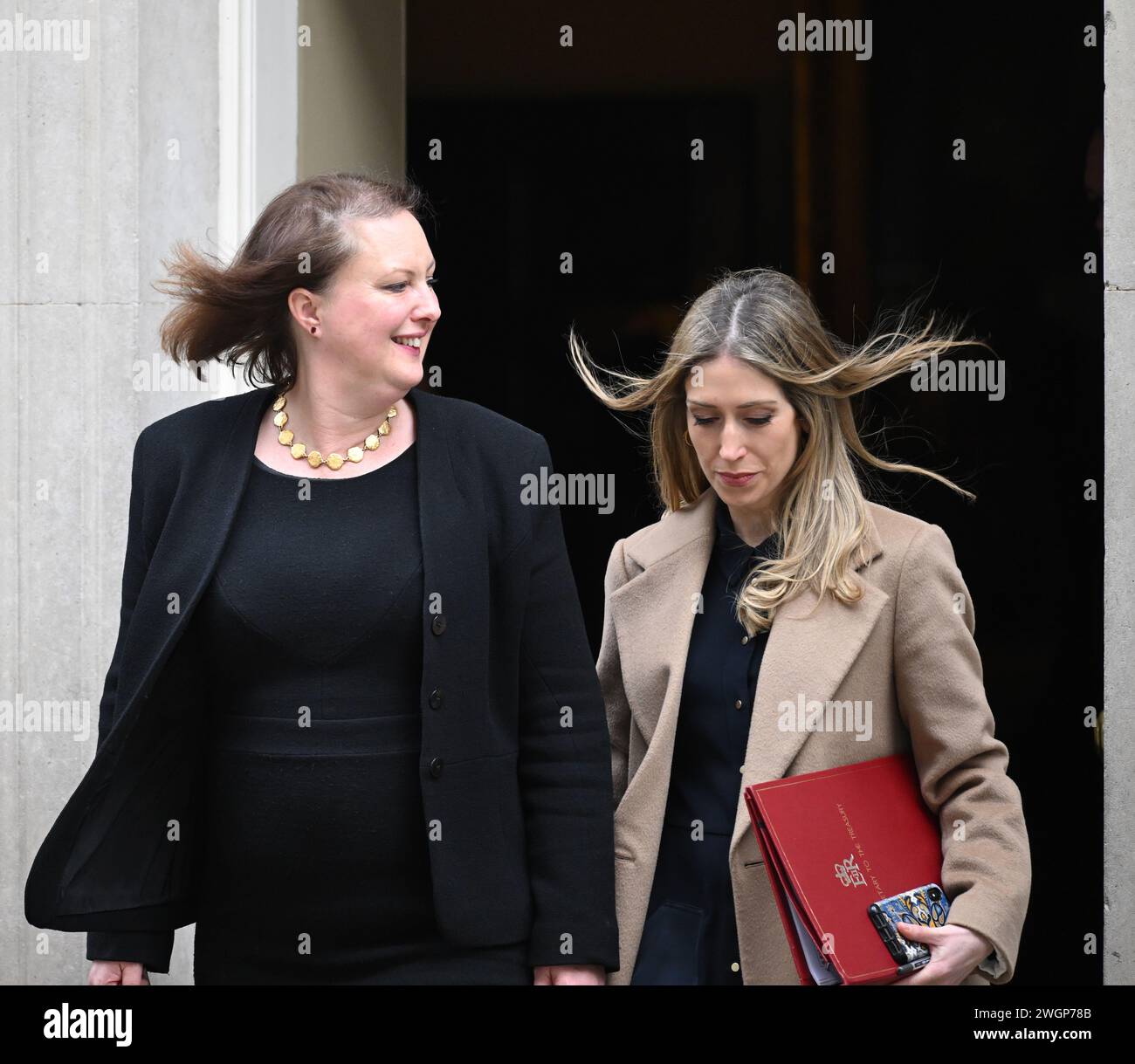 Downing Street, London, UK. 6th Feb, 2024. (Left): Victoria Prentis MP ...