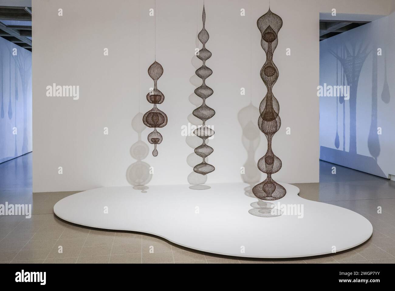 London, UK, 06th Feb 2024. Ruth Asawa, Untitled, hanging lobe works, c ...