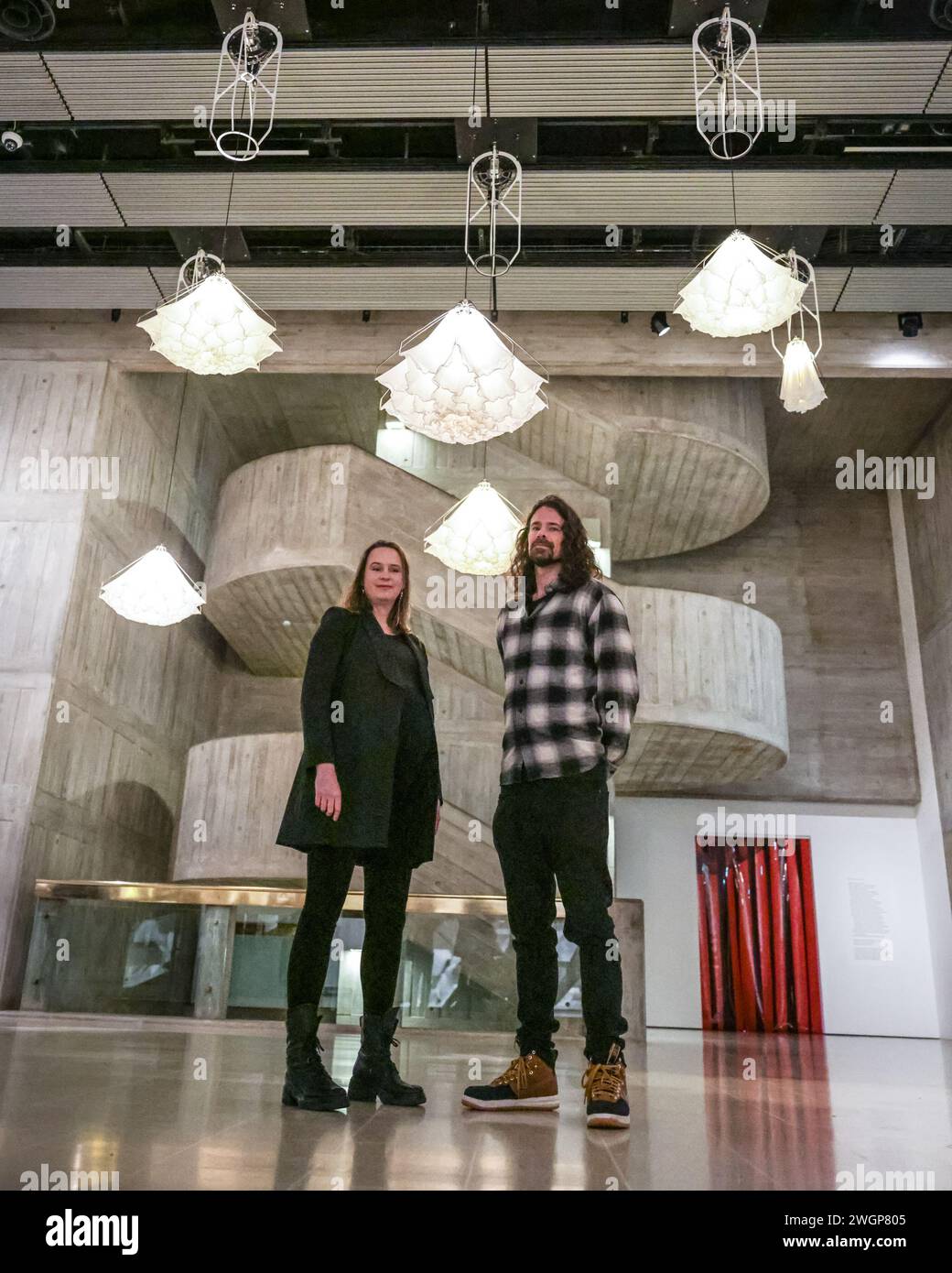 London, UK. 06th Feb, 2024. Artists Lonneke Gordijin and Ralph Nauta ...