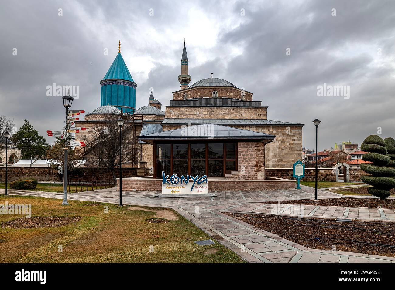 Mevlana museum and complex in Konya Stock Photo - Alamy