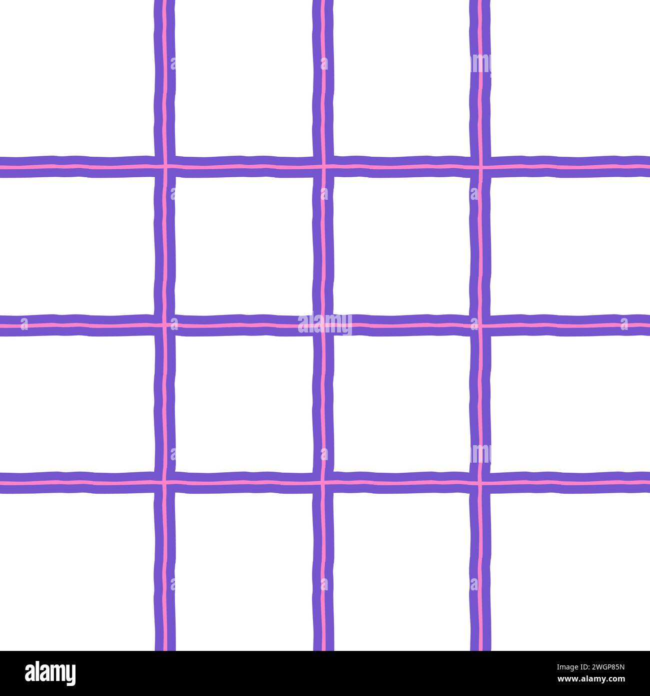 Cute colored background with brush texture effect, chalk crayon grid ...