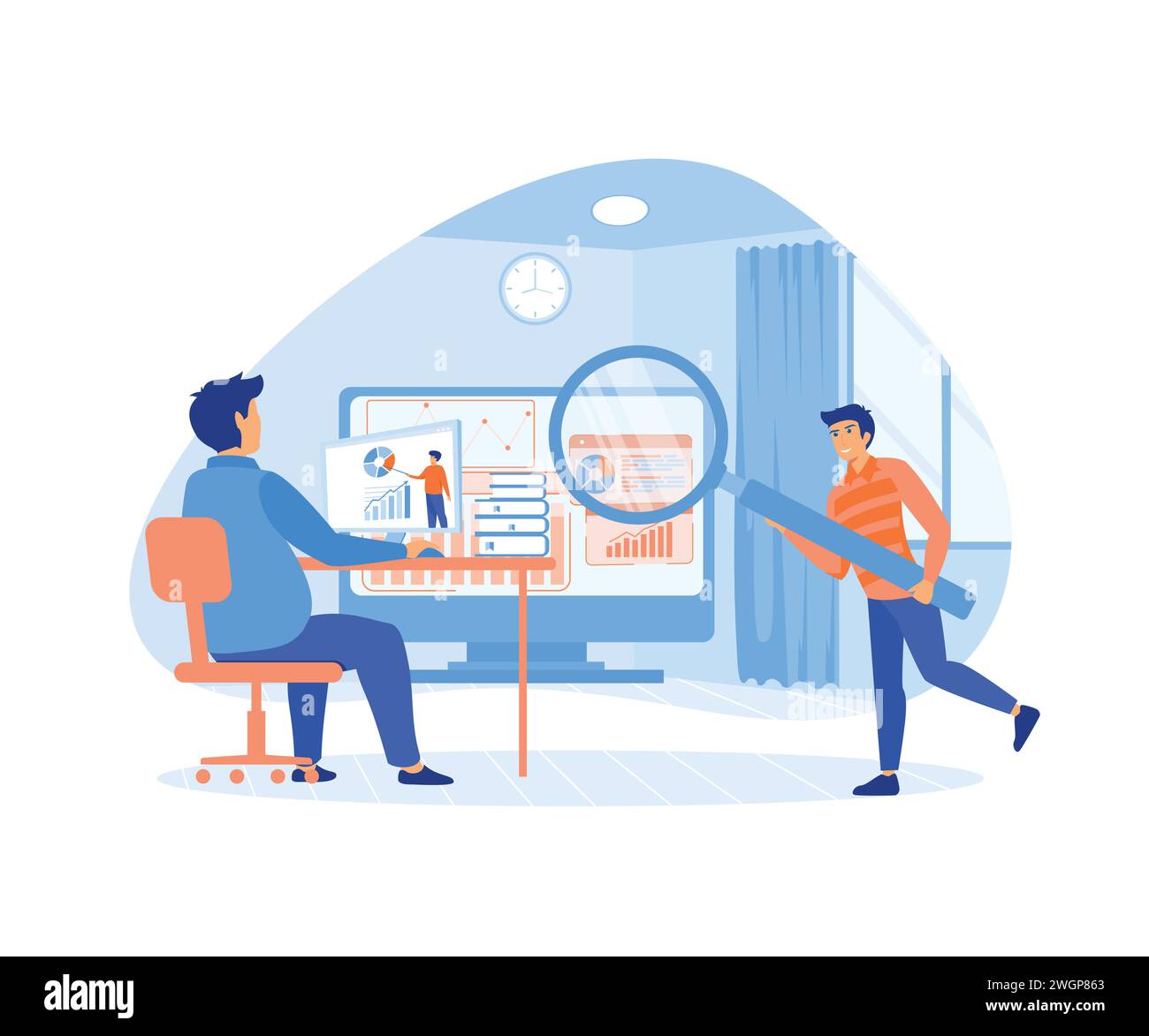 Finance system analyst Stock Vector Images - Alamy