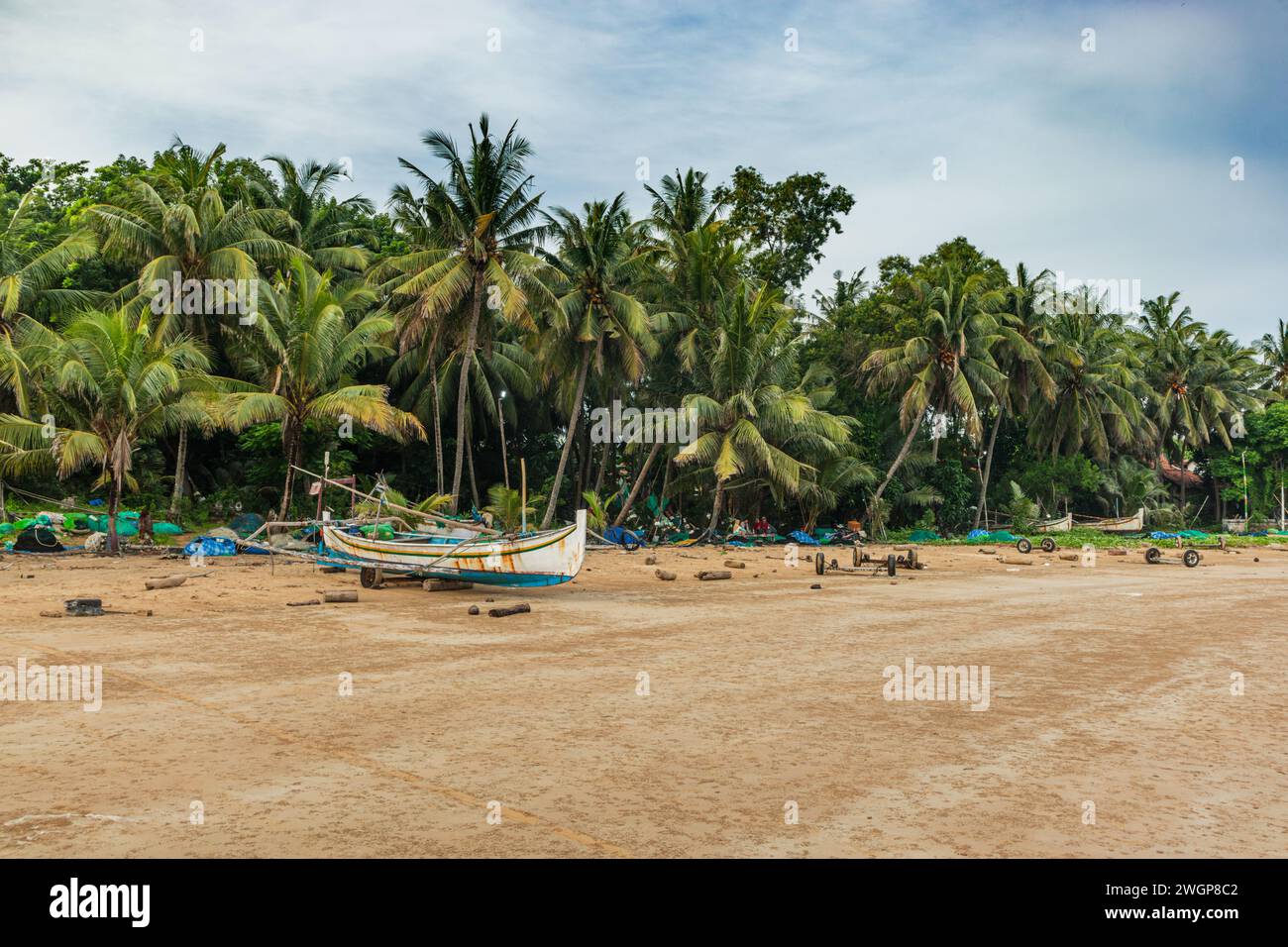 Traditional fishing boats on Sumenep beach, Madura island, Indonesia ...