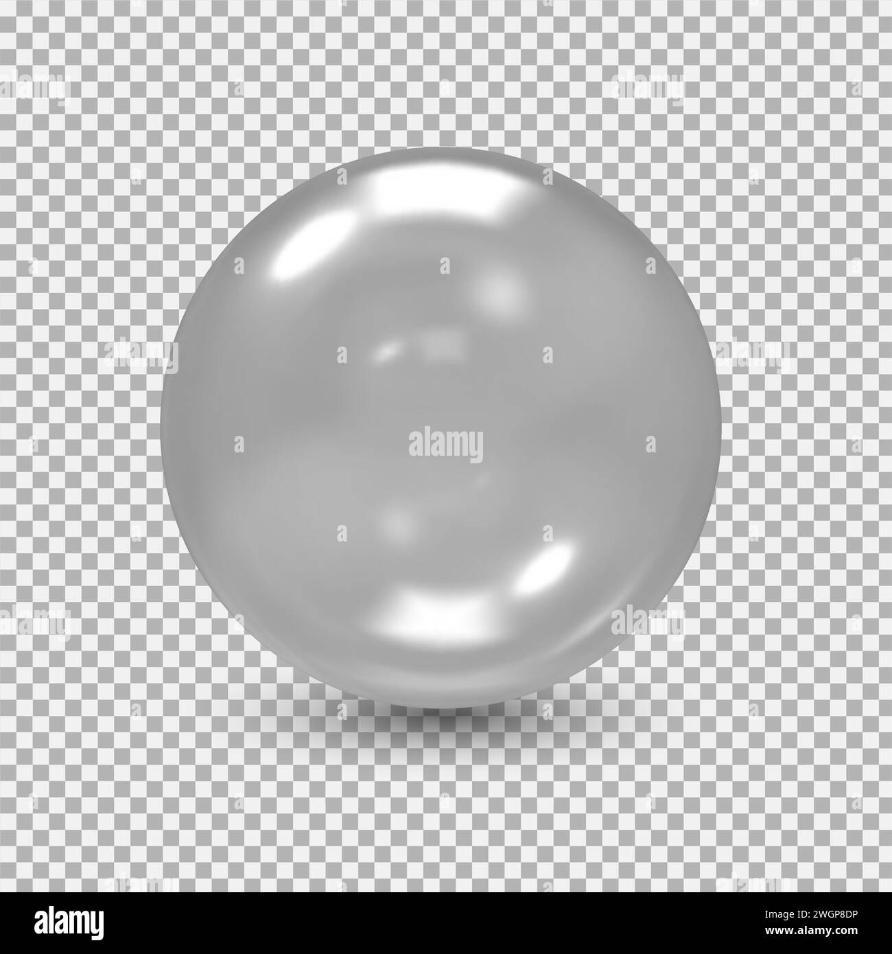 Glass Ball Glass Sphere Bubble Vector Illustration Stock Vector Image And Art Alamy