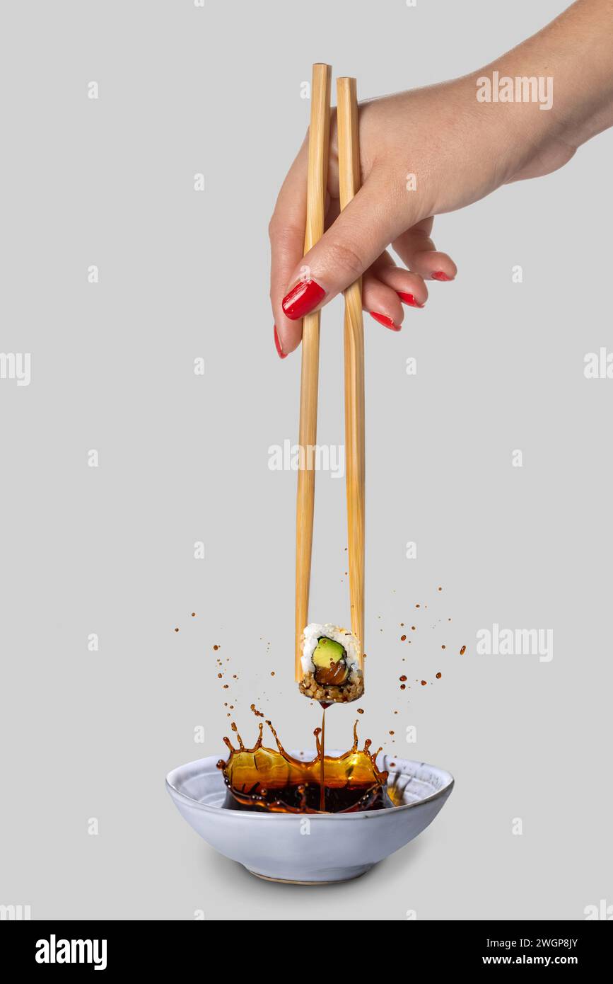 Hand red nail varnish hi-res stock photography and images - Alamy