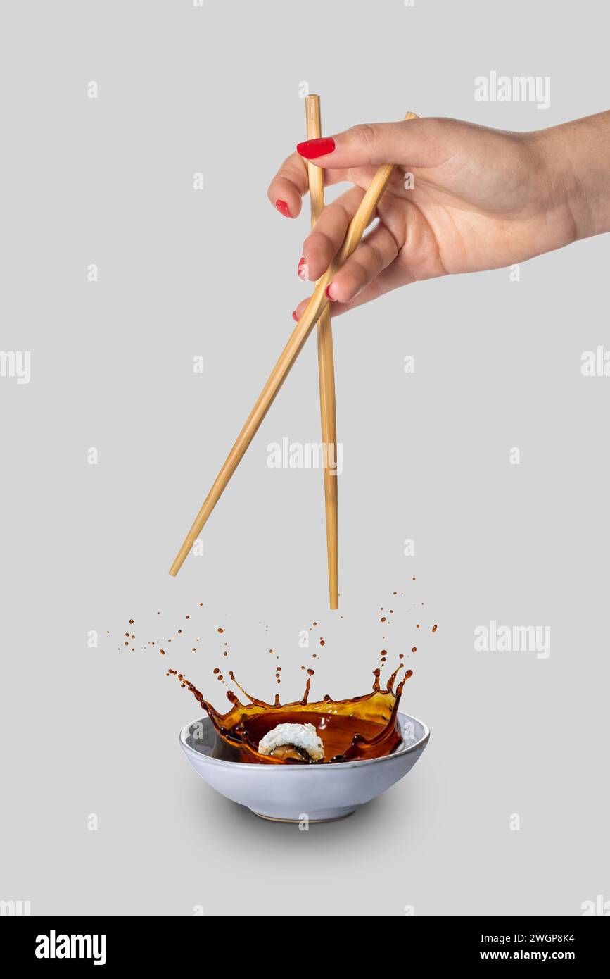 Hand red nail varnish hi-res stock photography and images - Alamy