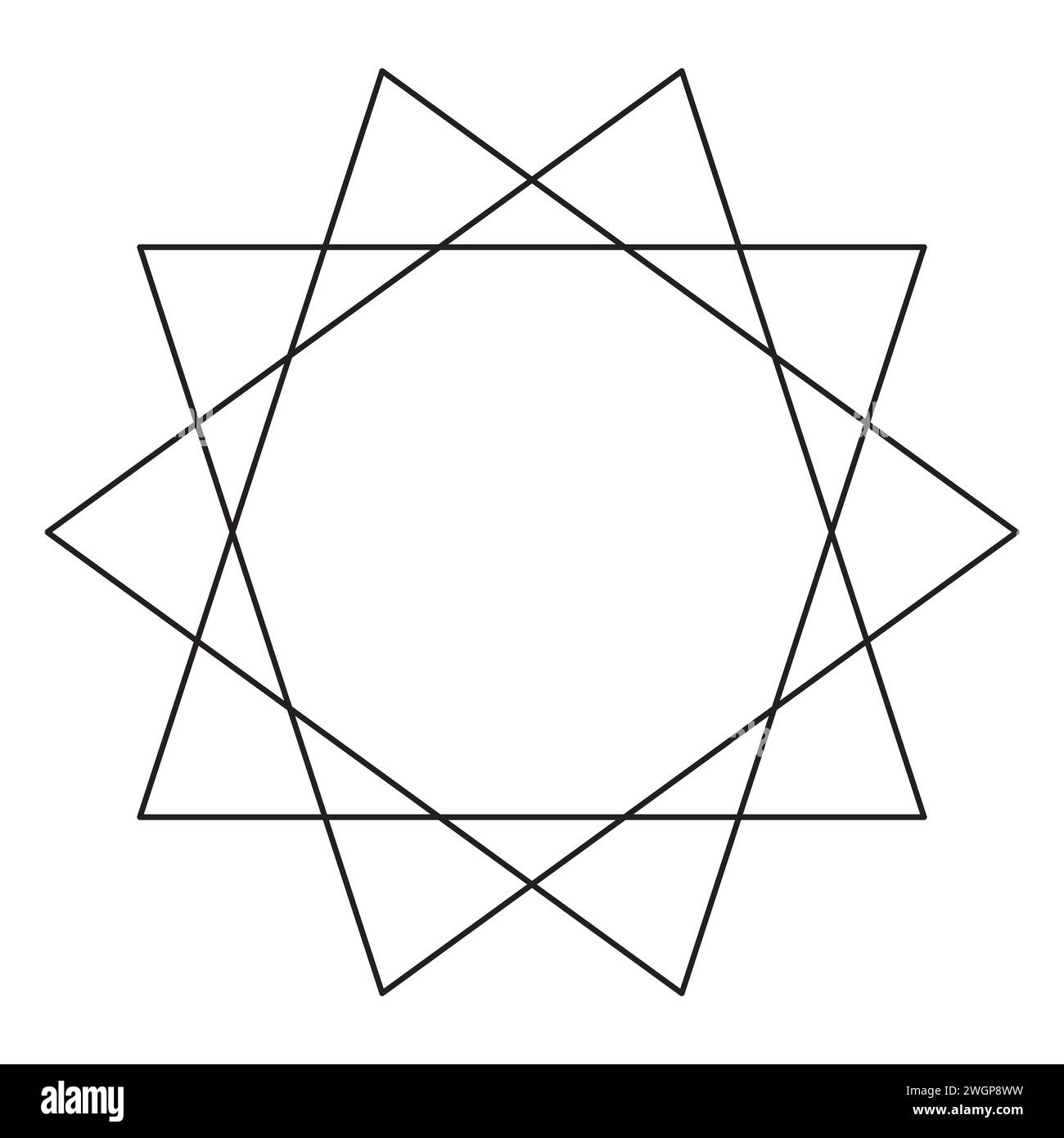Sacred Geometry Vector Design Element Alchemy Religion Philosophy Spirituality Hipster