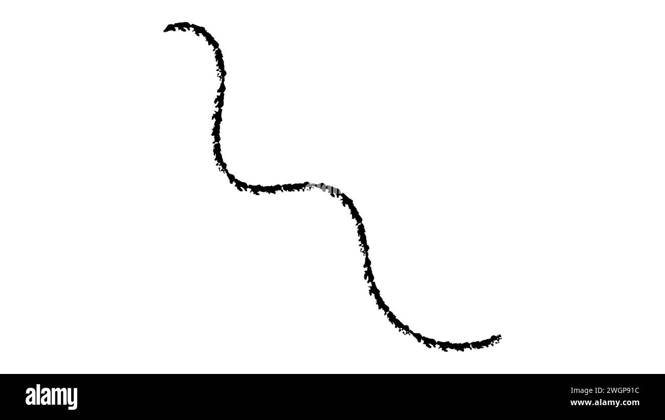 Hand drawn crayon chalk charcoal line arrows set. curvy and wavy arrows ...