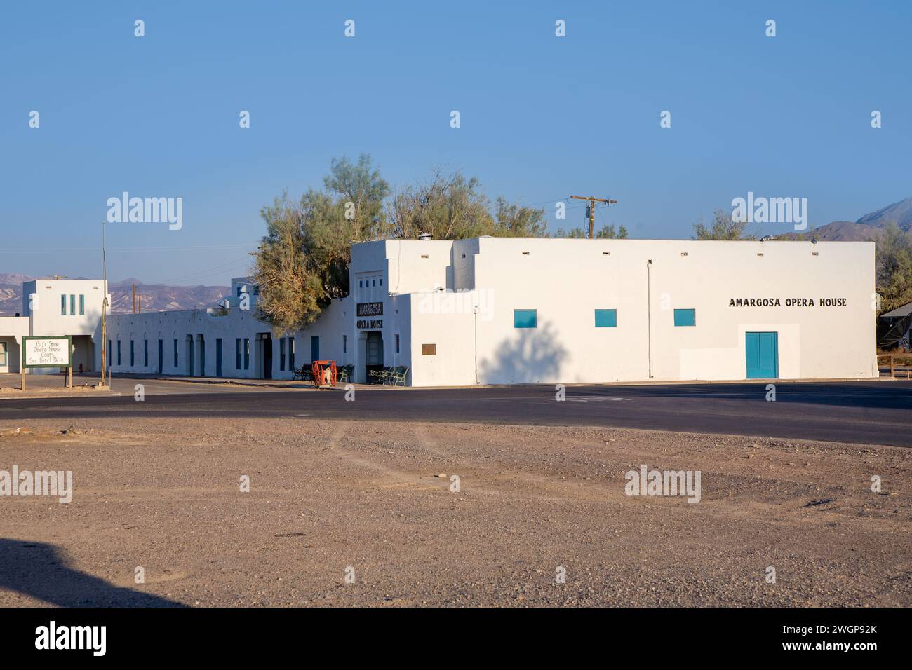 Death Valley Junction, USA - July 19, 2008: Amargosa opera house at ...