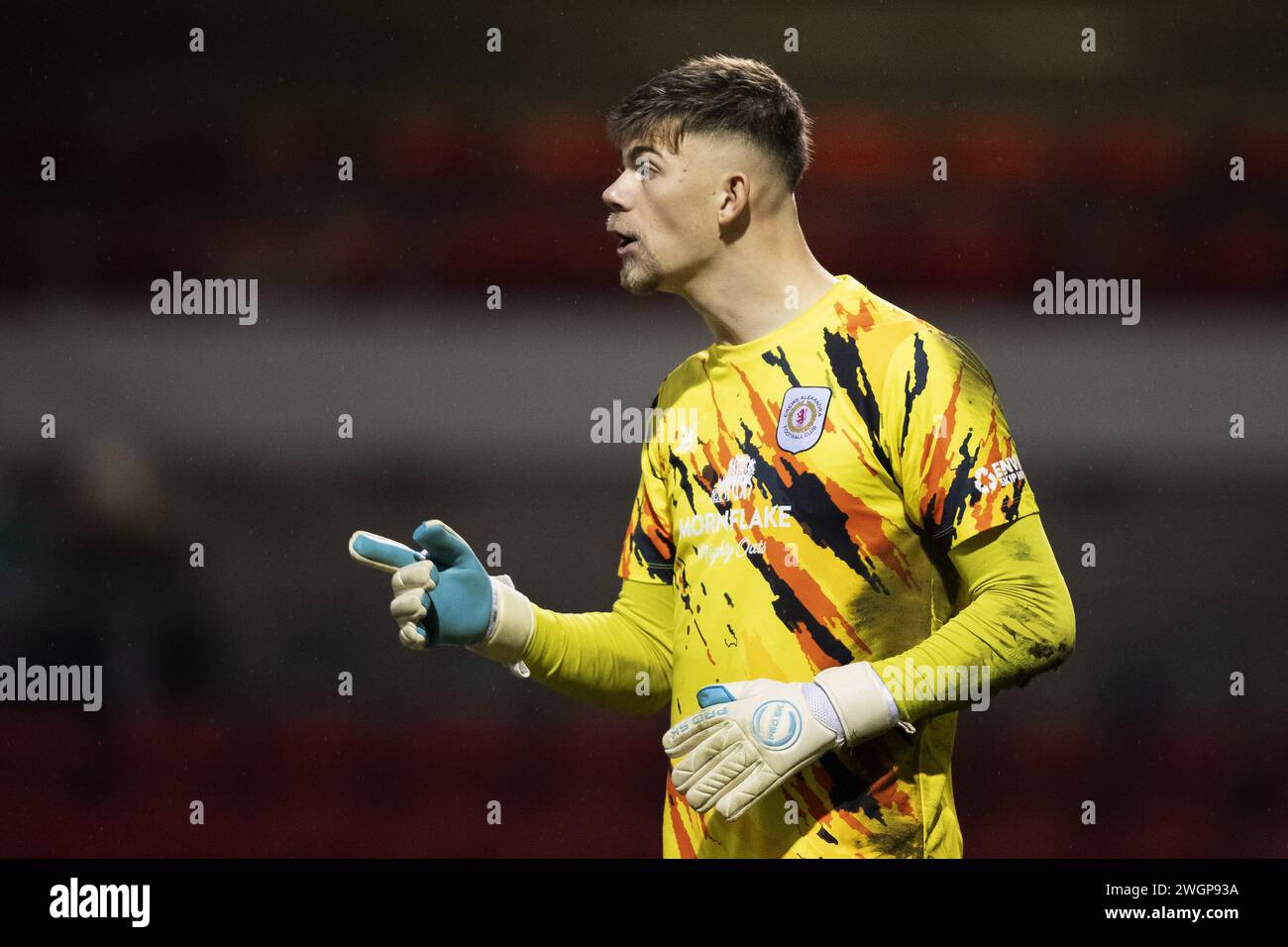 File photo dated 13-01-2024 of Crewe's 19-year-old goalkeeper Tom Booth ...