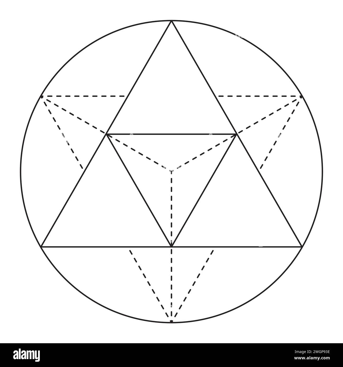 Sacred geometry vector design element. Alchemy, religion, philosophy ...