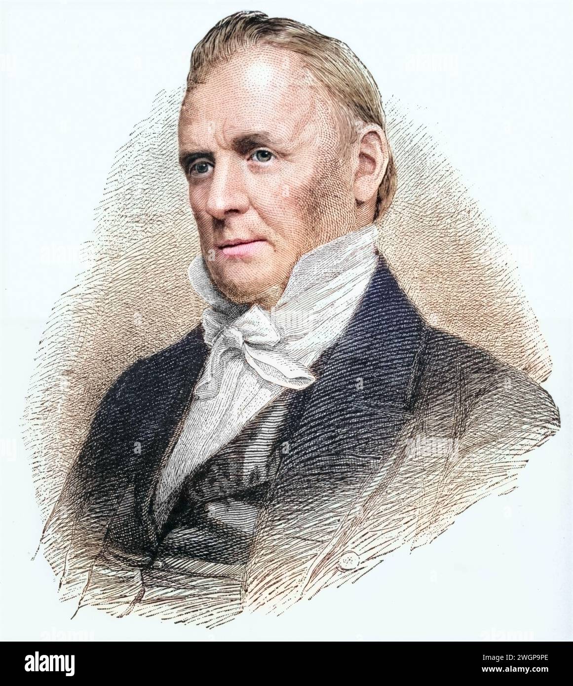 James Buchanan color portrait US president USA 19th century Stock Photo ...