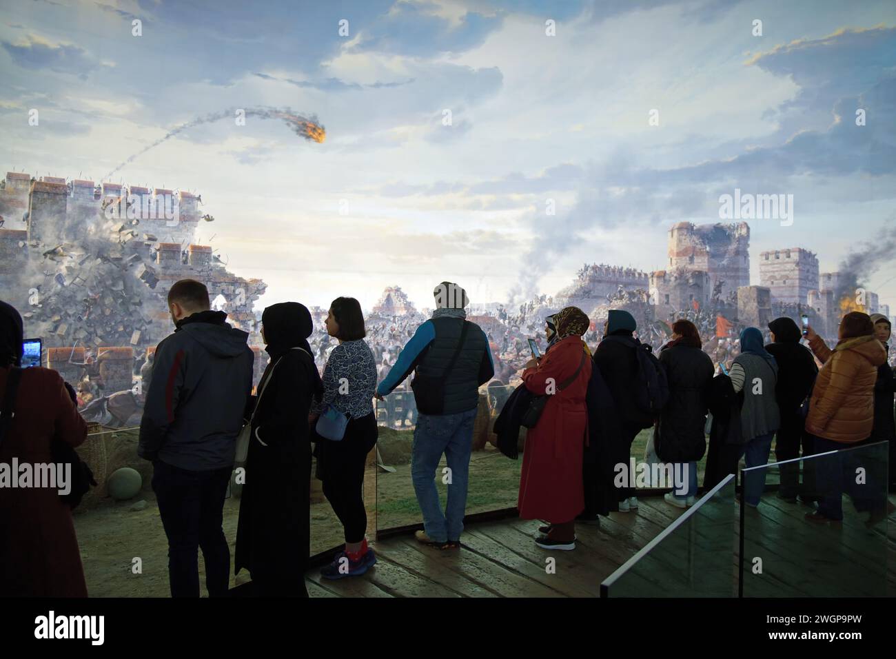 Istanbul, Turkey - December 12, 2023: Fall of Constantinople in 1453 ...