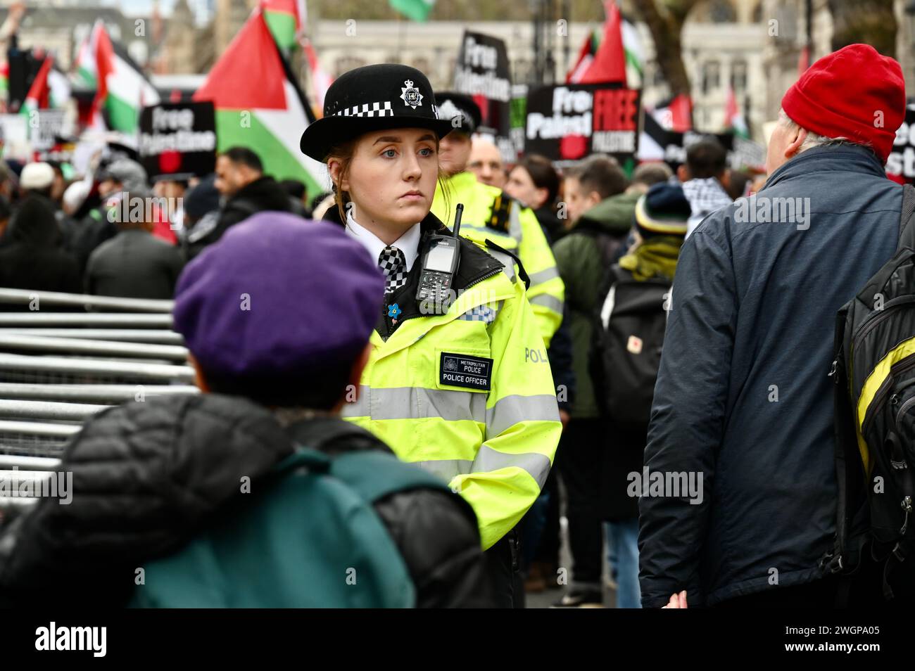 Female Metropolitan Police Officer, Whitehall, London, UK Stock Photo ...