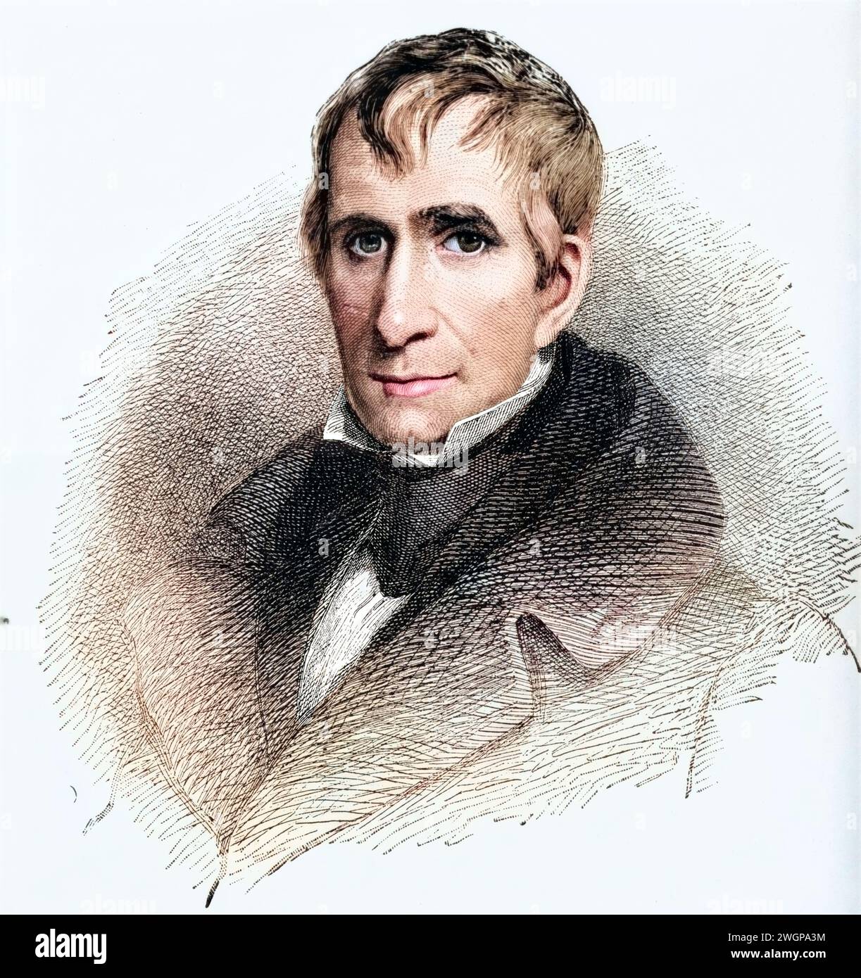 William Henry Harrison US President USA 19th century Stock Photo - Alamy