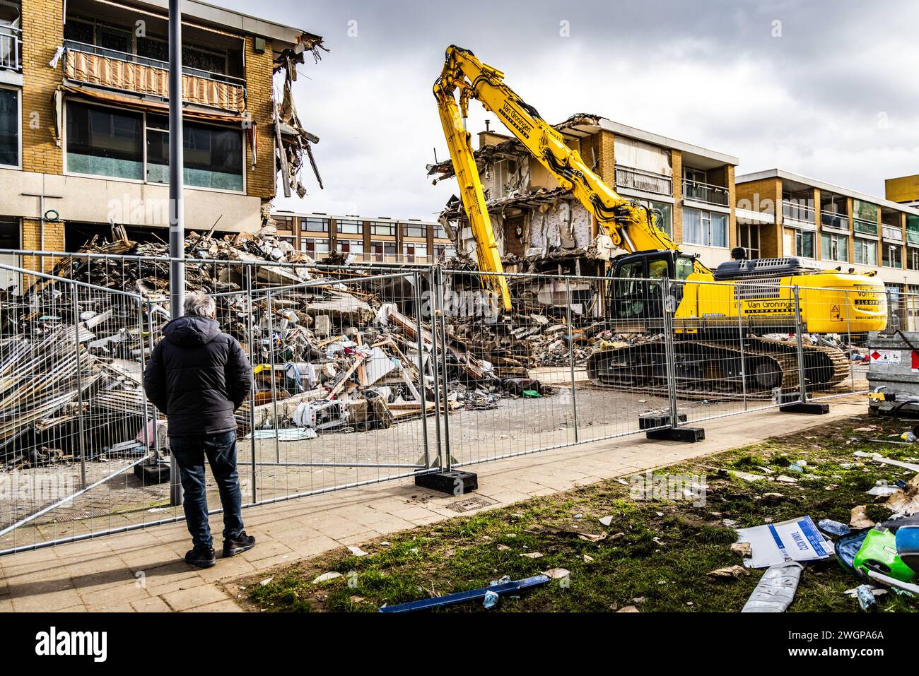 ROTTERDAM - Demolition is still underway at the Schammenkamp in ...