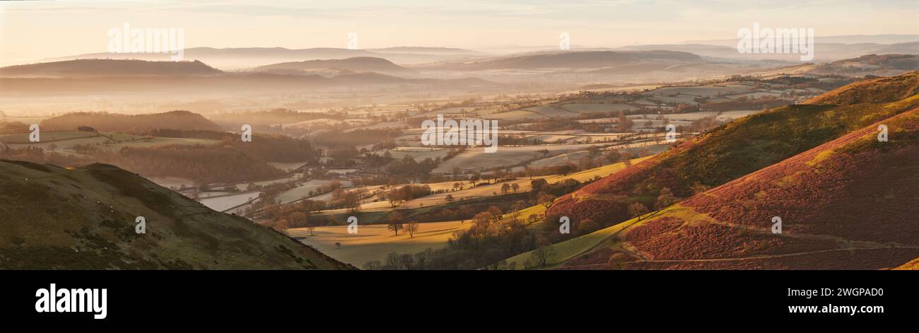 Shropshire Hills Church Stretton Morning Sunrise, Sunset Landscape ...