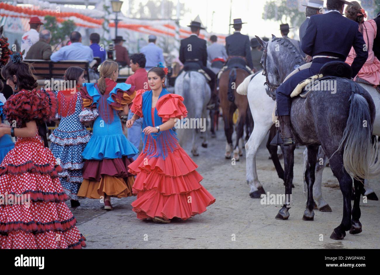 Spain, Andalousia, Sevilla, Feria de abril de Sevilla - The Seville ...