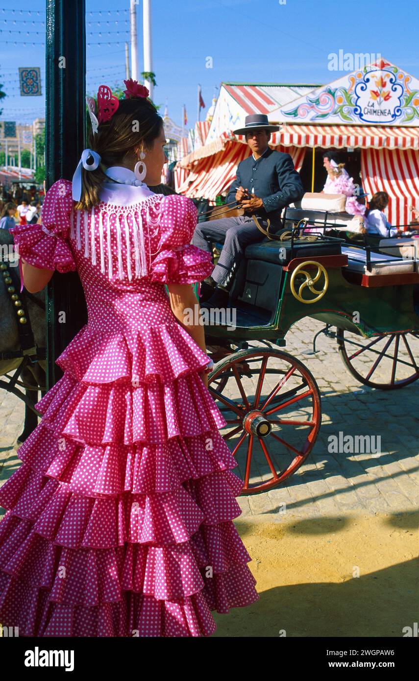 Spain, Andalousia, Sevilla, Feria de abril de Sevilla - The Seville ...
