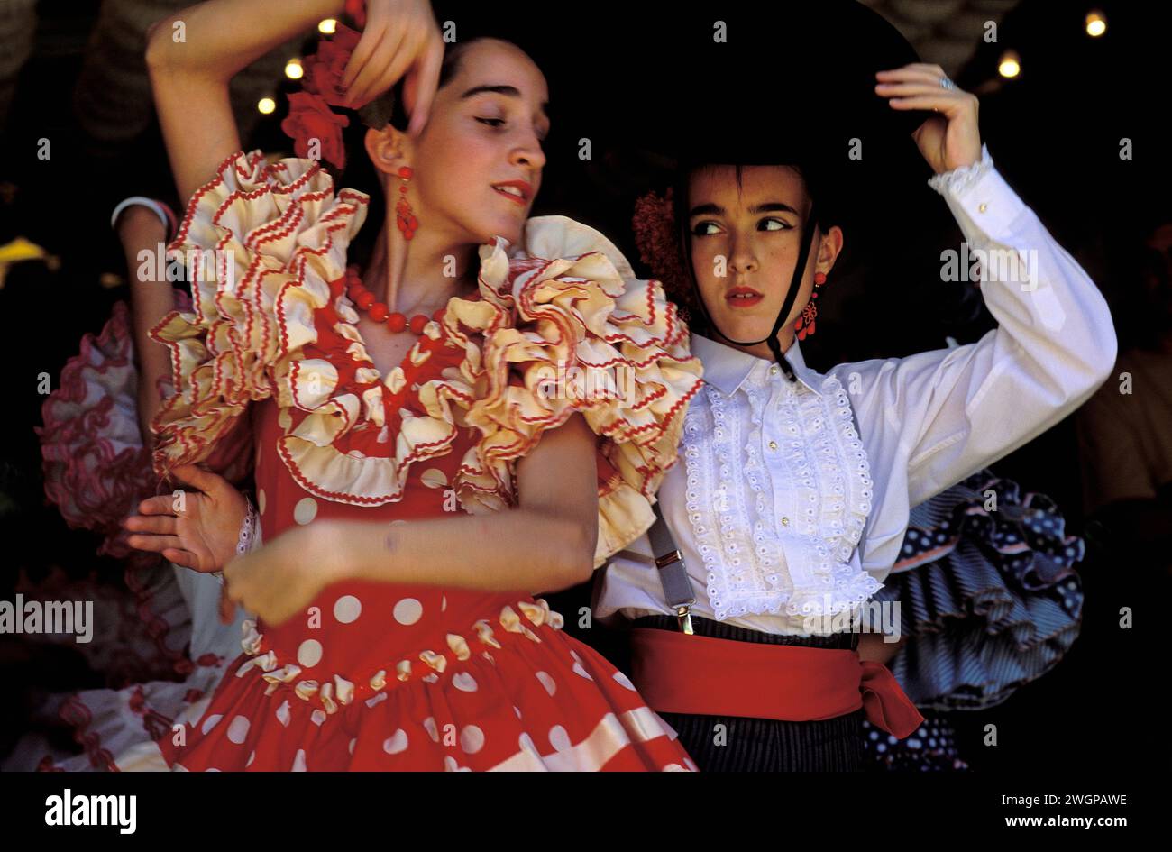Feria abril seville man woman hi-res stock photography and images - Alamy