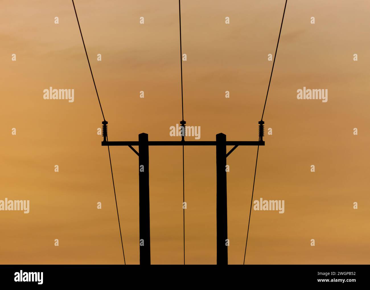 UK Telegraph Pole and Wires, Telecommunications, Utility Pole Stock ...