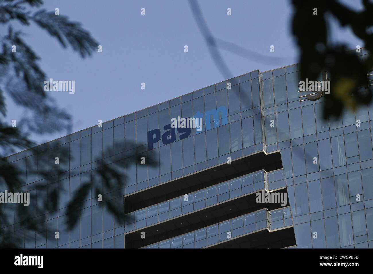 Noida, Uttar Pradesh, India. 6th Feb, 2024. A Signage of Paytm can be ...