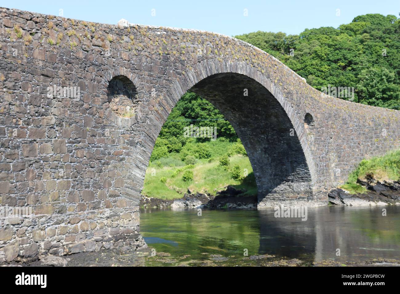 Clachan Bridge or the Bridge over the Atlantic, near Seil, Argyll Stock ...