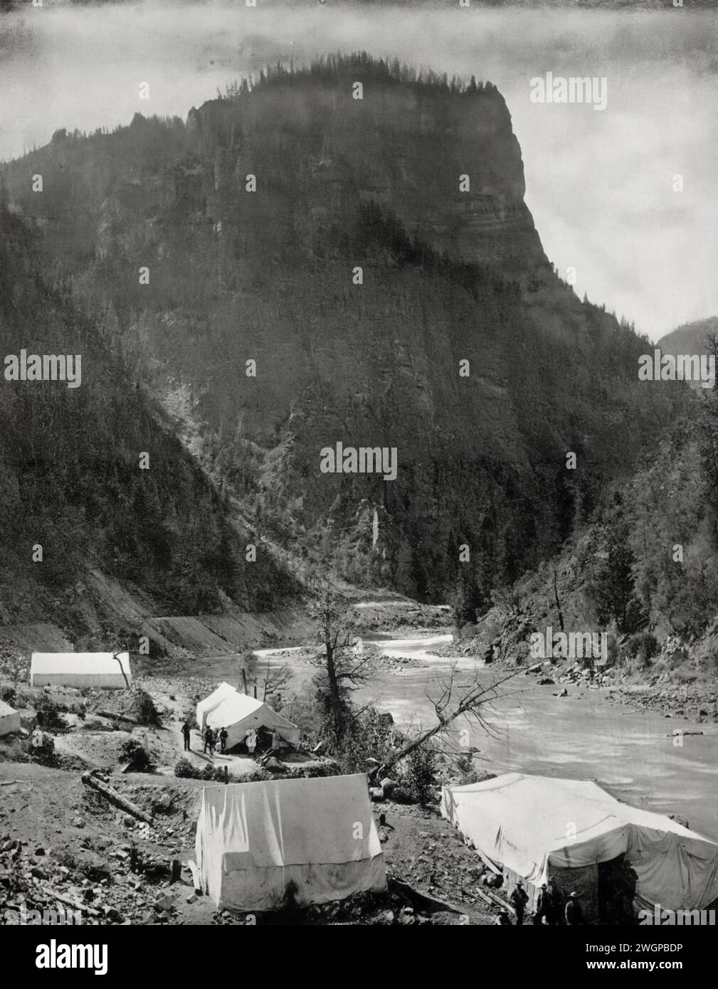 Mining Camp Nevada gold silver USA 19th Century Stock Photo - Alamy