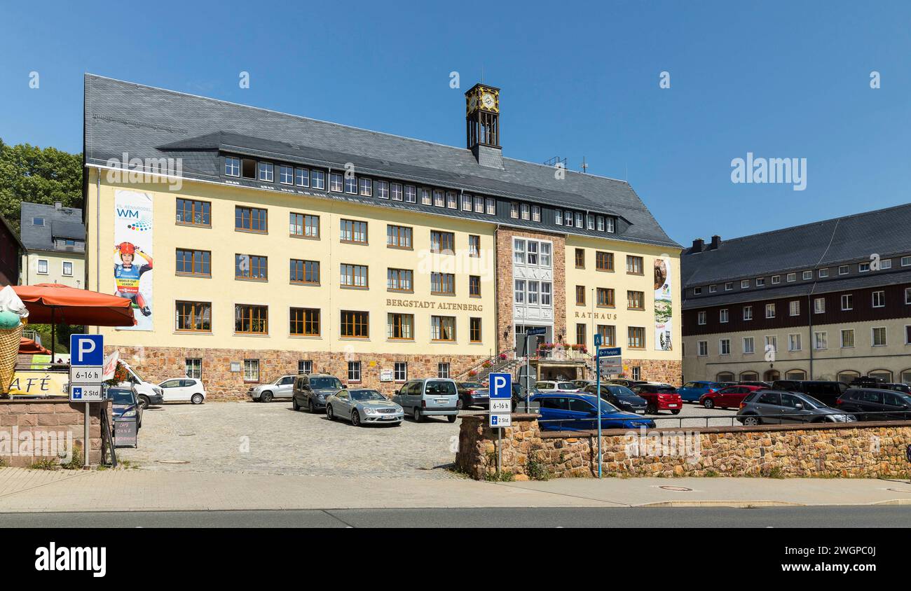 Rathaus Altenberg, Osterzgebirge, Sachsen, Deutschland *** Town Hall ...