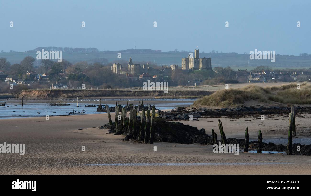 Amble, coastal town in Northumberland, England, UK Stock Photo - Alamy