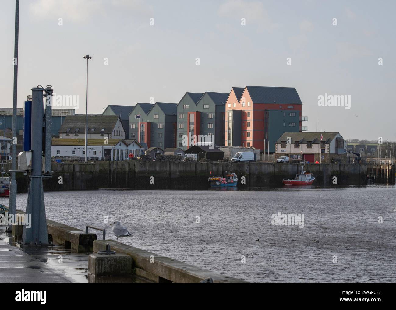 Amble, coastal town in Northumberland, England, UK Stock Photo - Alamy