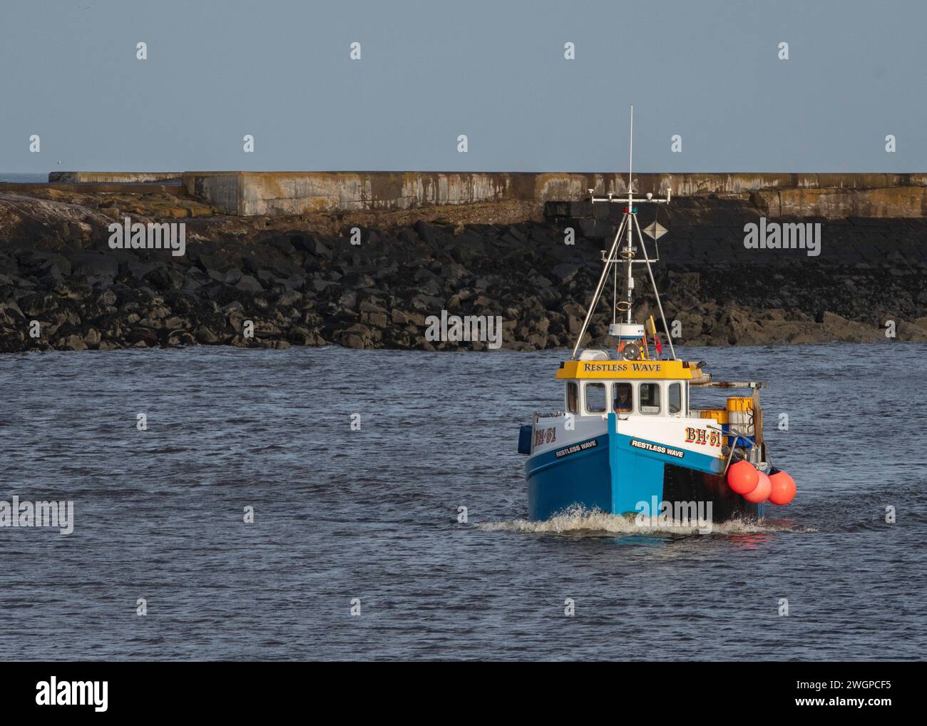 Amble, coastal town in Northumberland, England, UK Stock Photo - Alamy