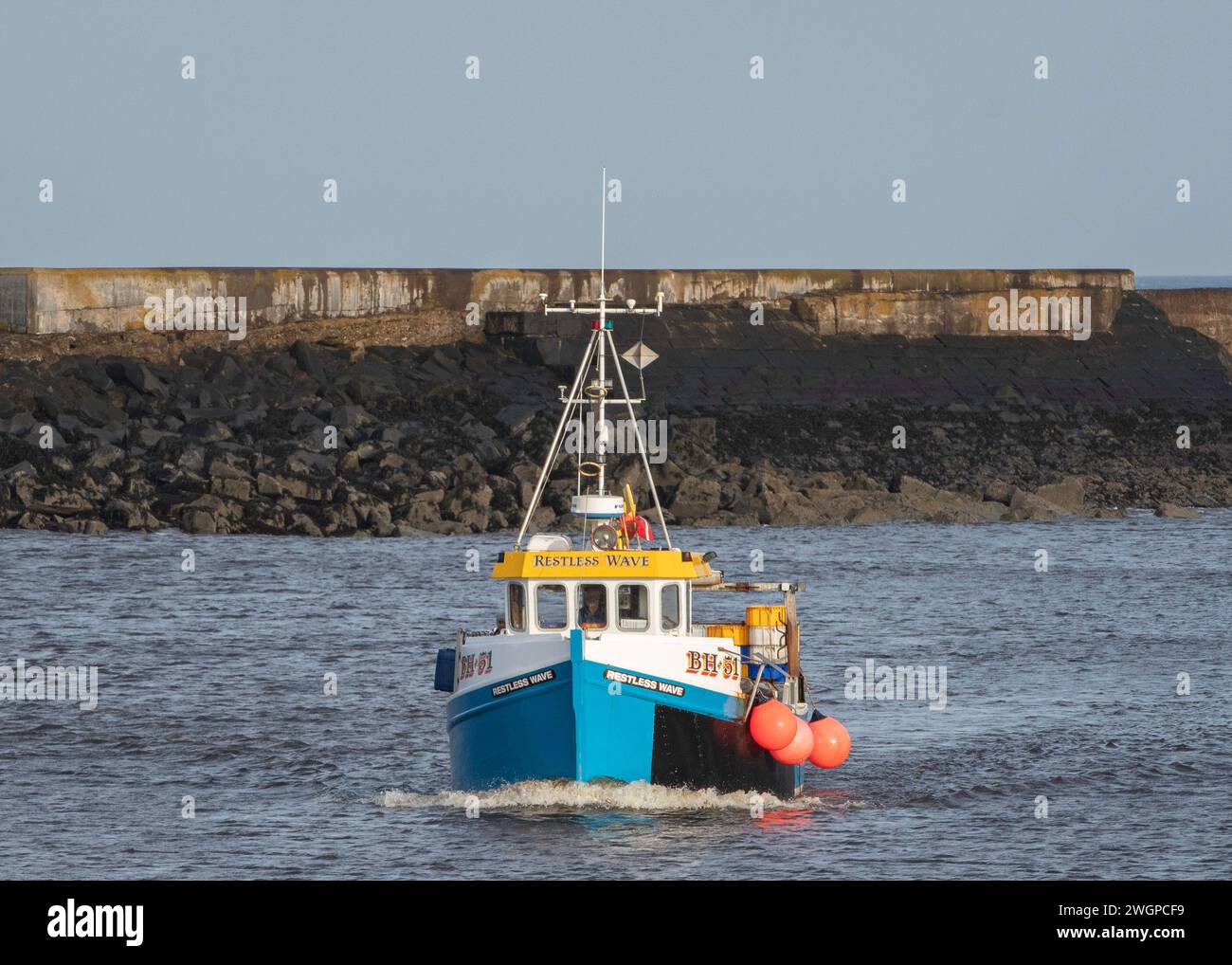 Amble, coastal town in Northumberland, England, UK Stock Photo - Alamy