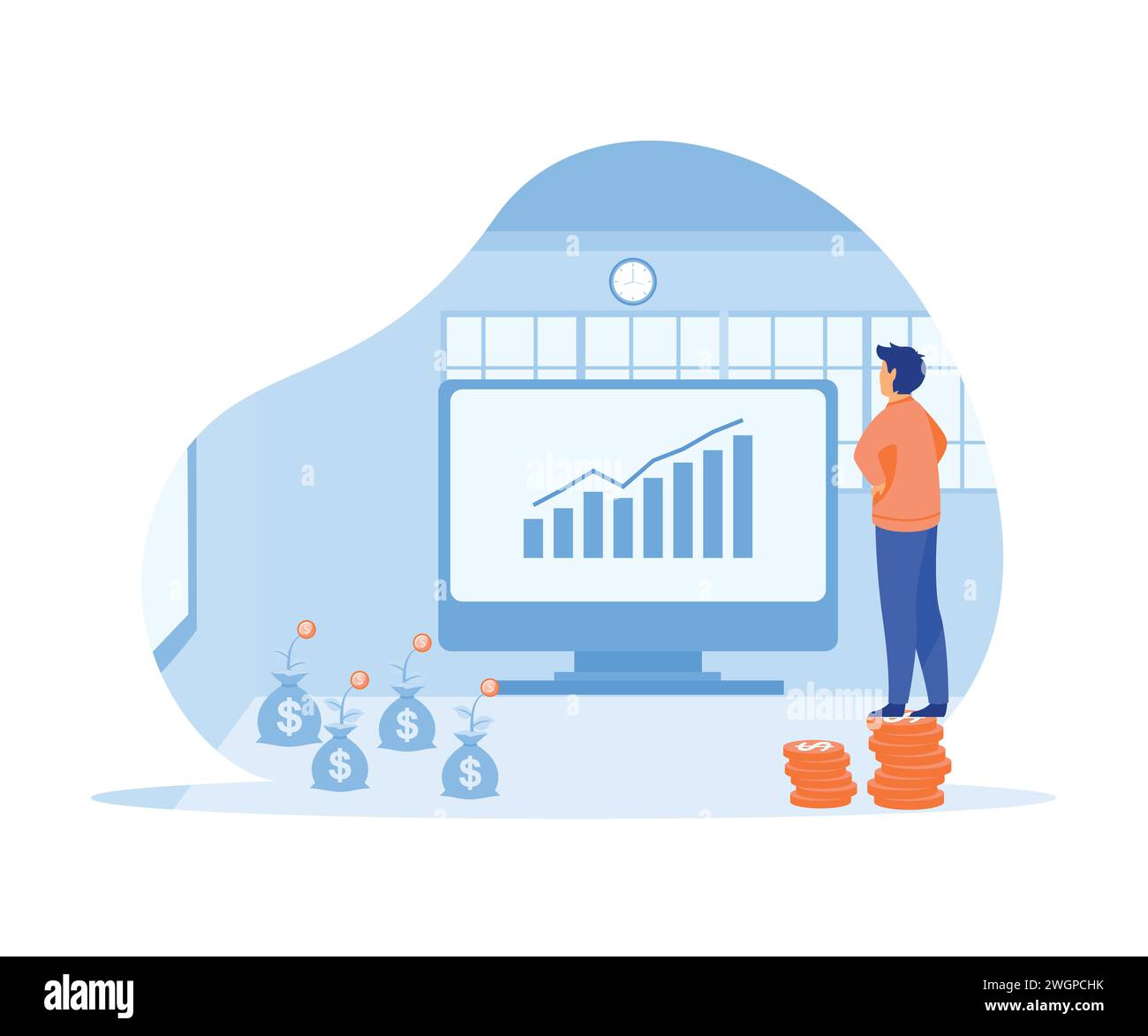 Waiting for coins Stock Vector Images - Alamy